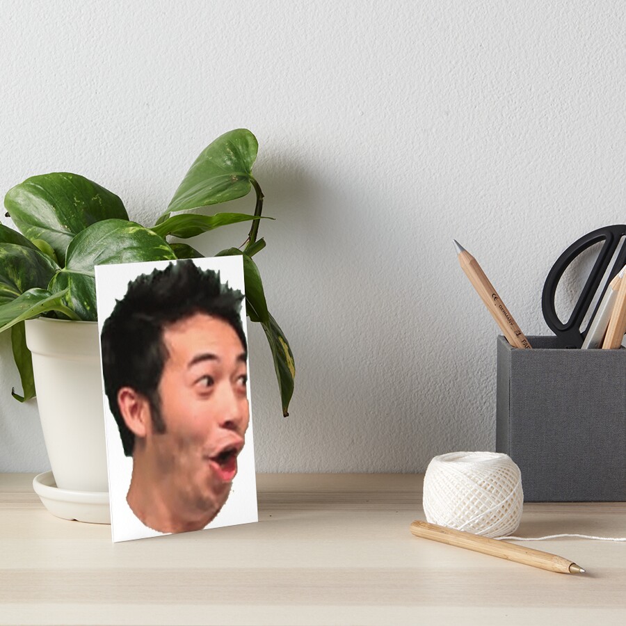"PogChamp Emote" Art Board Print for Sale by OwMyFoot2000 | Redbubble