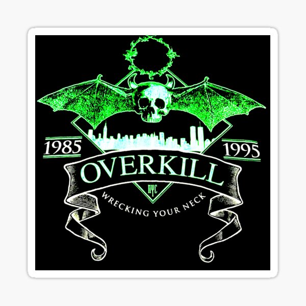 "best of overkill band logo" Sticker for Sale by lellingsworth2e ...
