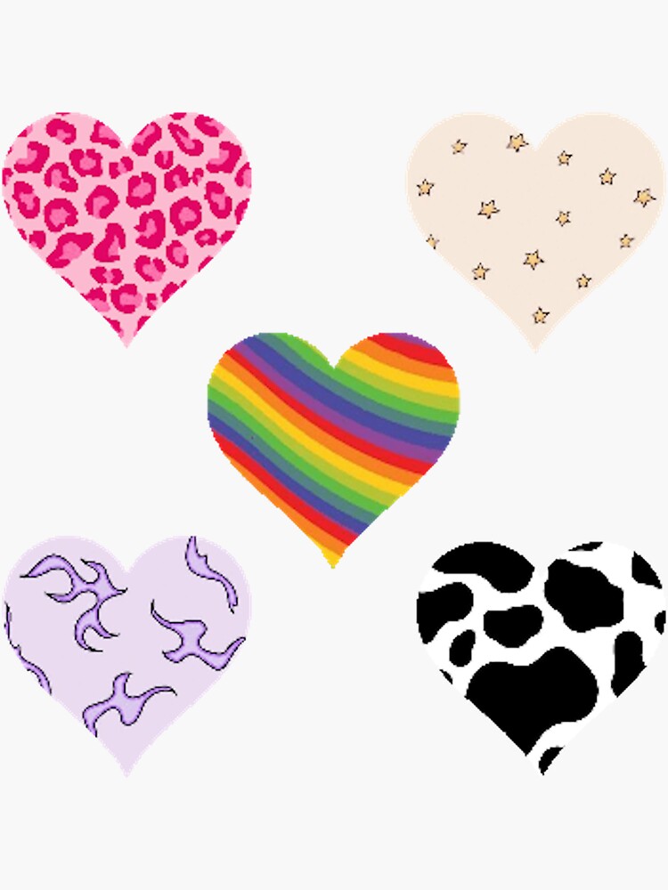 "heart sticker pack" Sticker by chloexjale | Redbubble