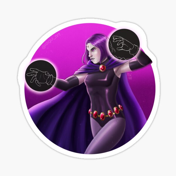 "RAVEN TEEN TITANS" Sticker for Sale by Raiguiart | Redbubble