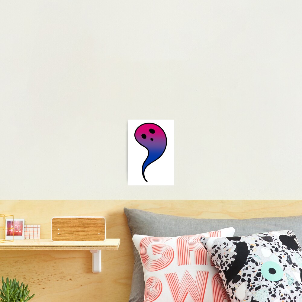 "Bisexual Sticker, Halloween Ghost, Bisexual Ghost, Bisexual Bat ...