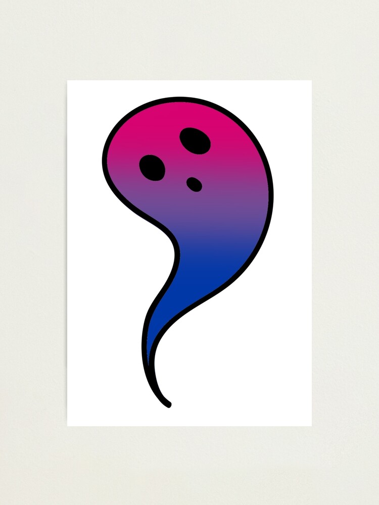 "Bisexual Sticker, Halloween Ghost, Bisexual Ghost, Bisexual Bat ...