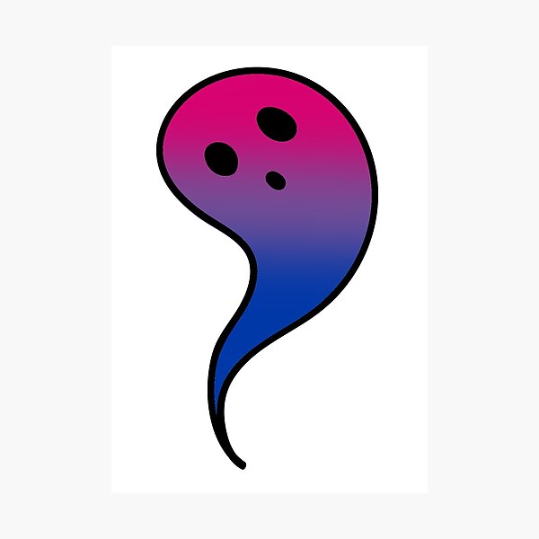 "Bisexual Sticker, Halloween Ghost, Bisexual Ghost, Bisexual Bat ...