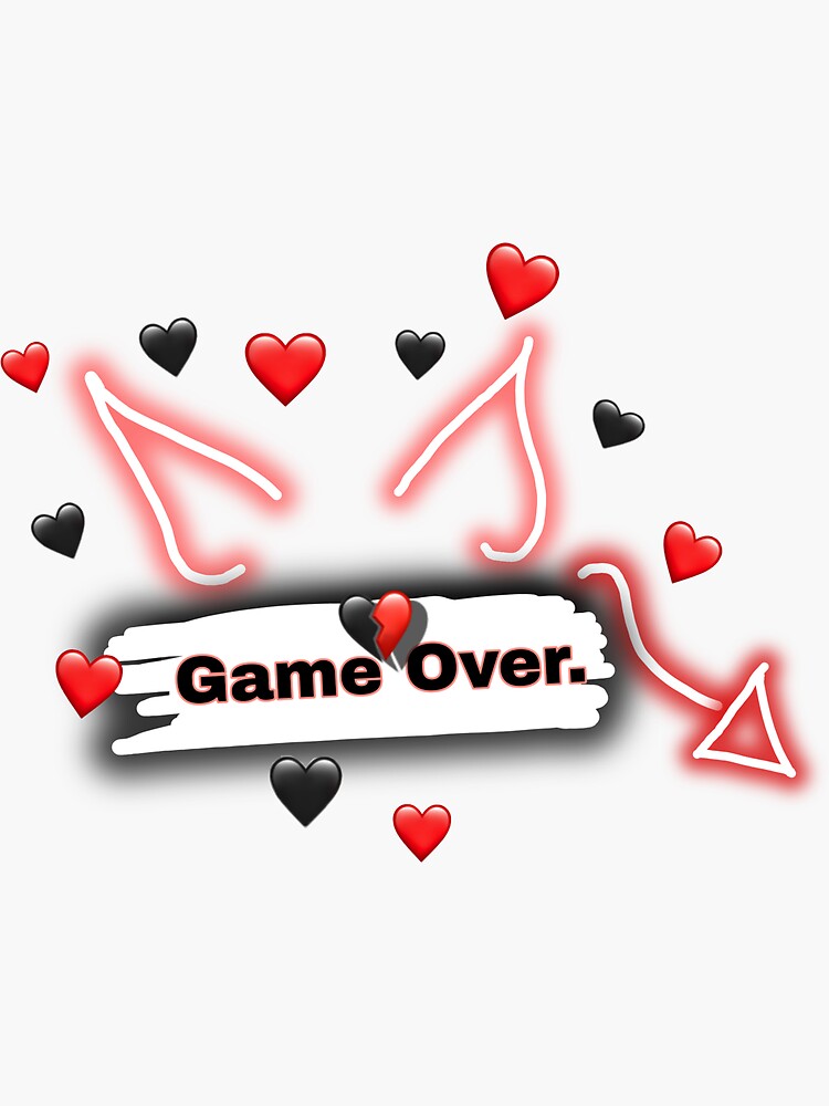 "Game over sticker pack" Sticker by olarao | Redbubble