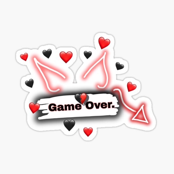 "Game over sticker pack" Sticker by olarao | Redbubble