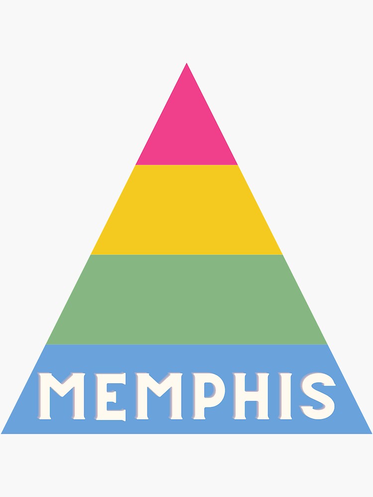 "Memphis Pyramid" Sticker for Sale by madisonfano | Redbubble