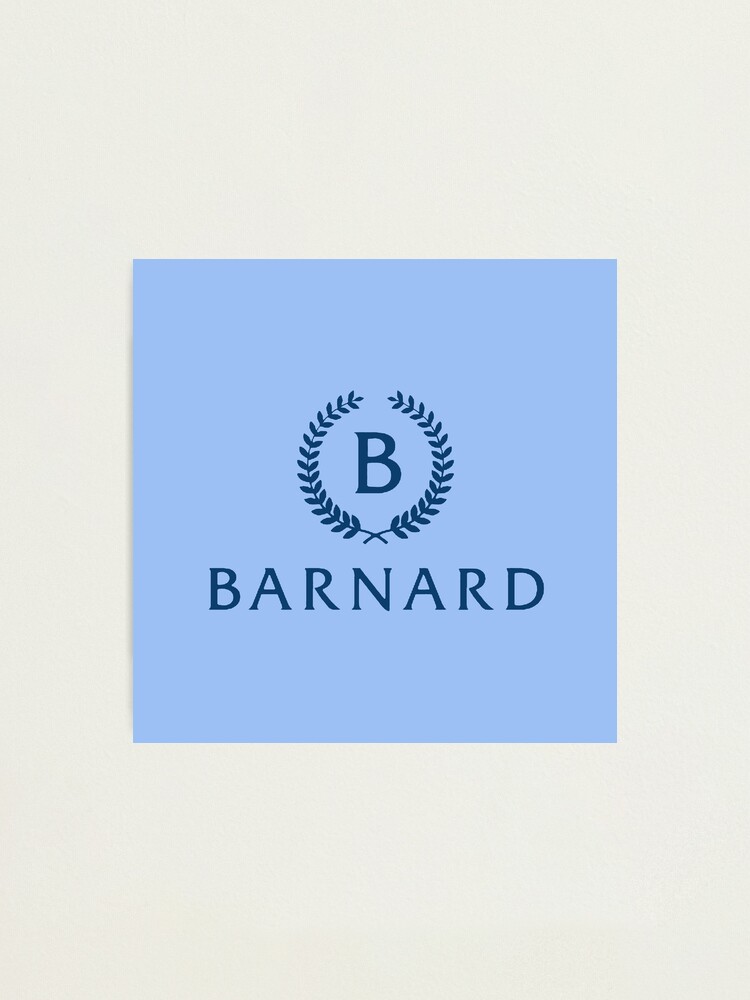 "Barnard College Baby Blue Logo" Photographic Print for Sale by ...