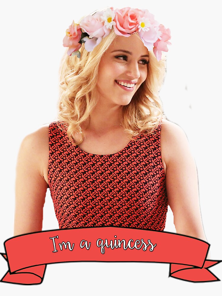 "Quinn Fabray - Quincess" Sticker for Sale by Kazzybookat | Redbubble