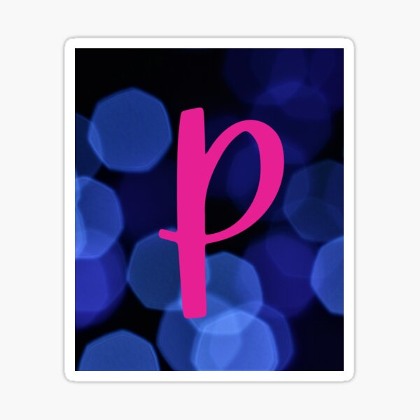 "Fun Letter P" Sticker for Sale by alphabetslouise | Redbubble