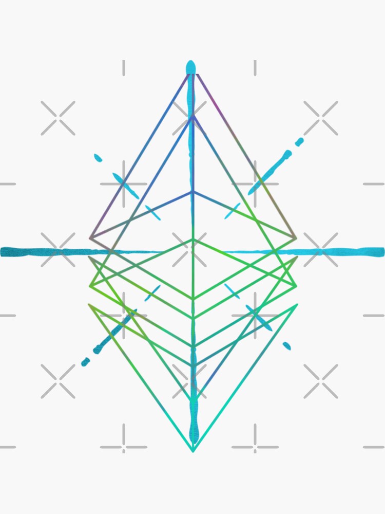 " Ethereum ETH Ether Logo" Sticker for Sale by Pals713 | Redbubble