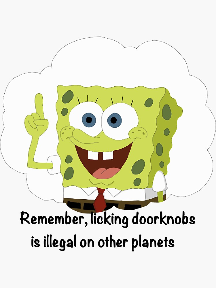 "Spongebob squarepants reminder mr. krabs " Sticker for Sale by ...