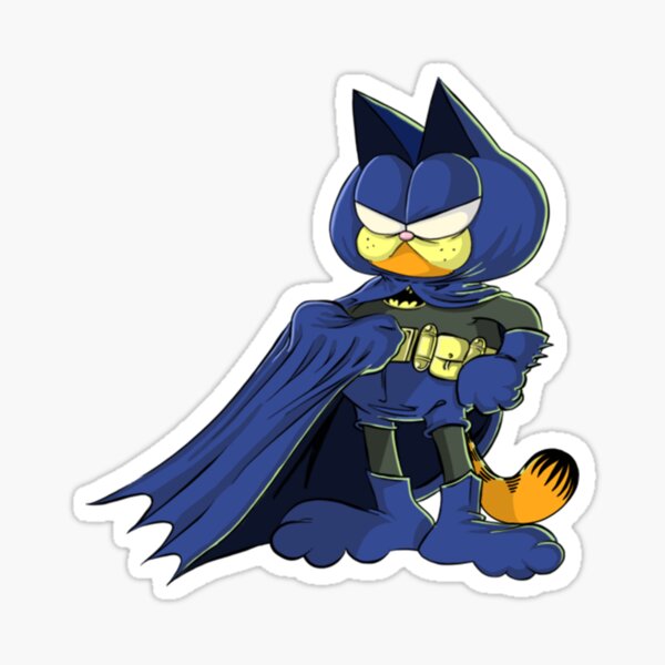 "Batcat Lurks in the Night" Sticker for Sale by FloydWatson | Redbubble