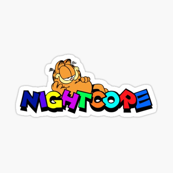 "Garf Nightcore" Sticker for Sale by FloydWatson | Redbubble