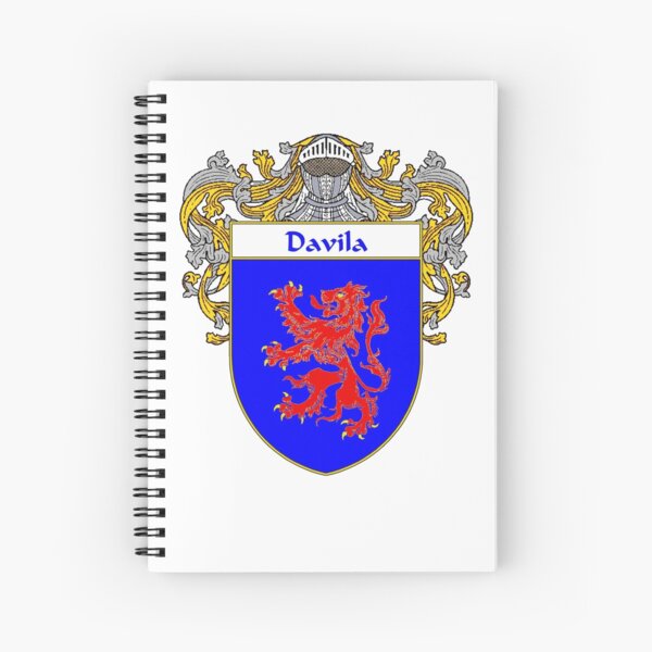 " Davila Coat of Arms/Family Crest" Spiral Notebook for Sale by ...
