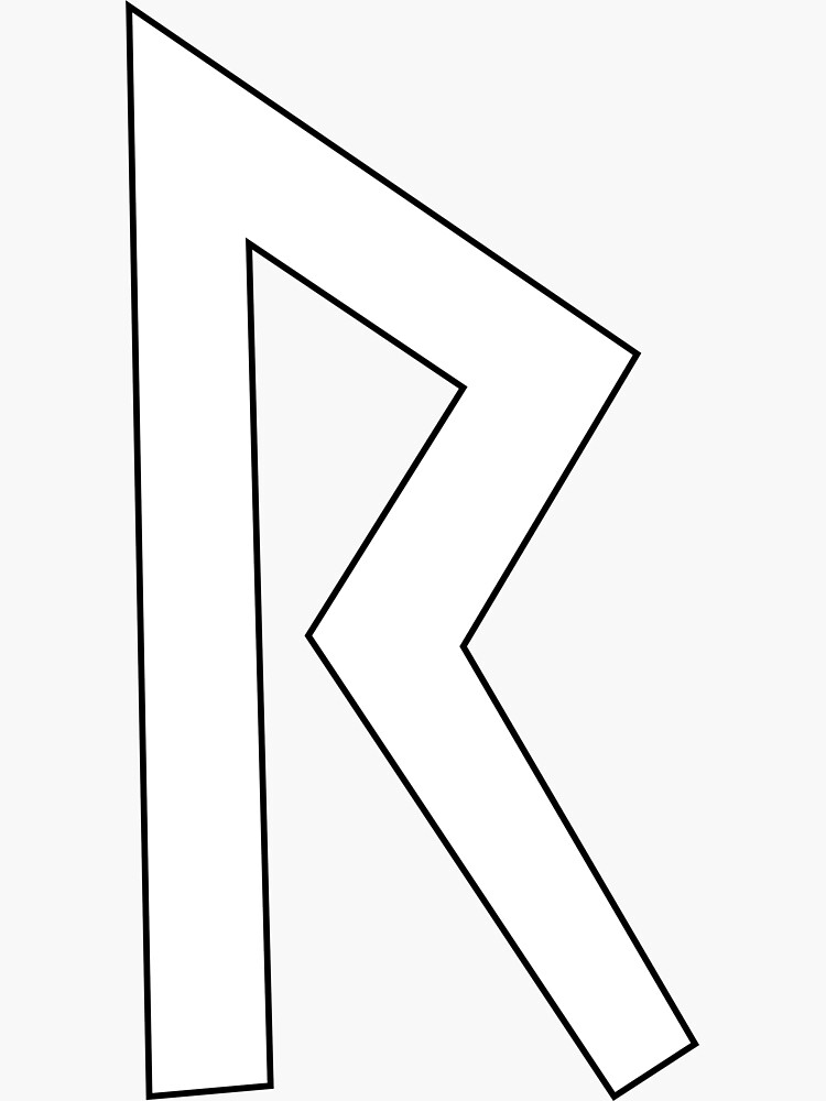 "R – Greek Mythology - White Letter R " Sticker for Sale by ...