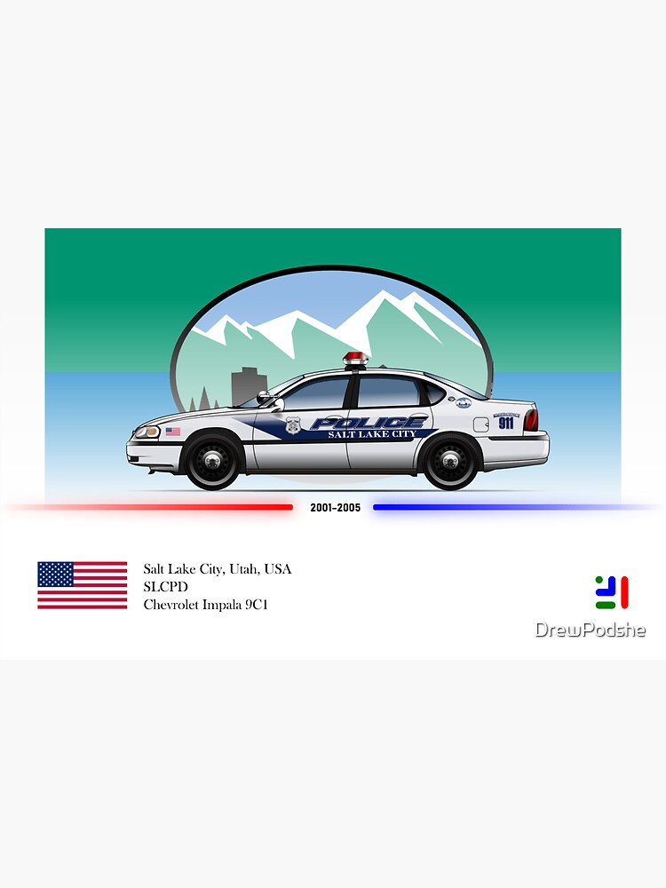 "Salt Lake City police vehicle" Sticker for Sale by DrewPodshe | Redbubble