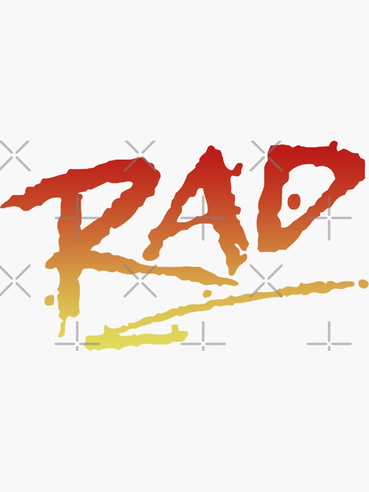 "BMX RAD" Sticker for Sale by StoreEmily | Redbubble