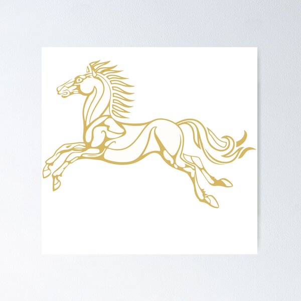 "Rohan Horse" Poster for Sale by luthientelrunya | Redbubble