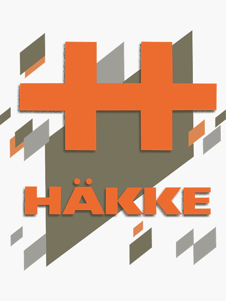 "Hakke " Sticker for Sale by Latimer26 | Redbubble