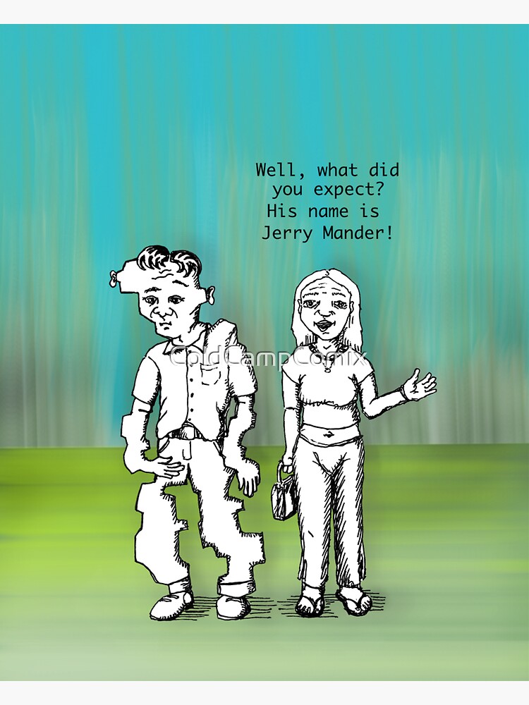 "Jerry Mander 2" Sticker for Sale by ColdCampComix | Redbubble