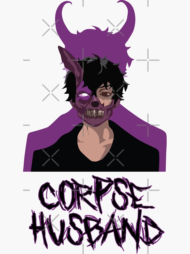 "Corpse Husband" Sticker for Sale by ScrewedupArtist | Redbubble