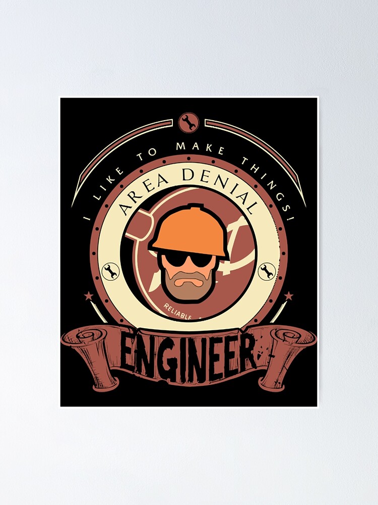 "Engineer - Red Team " Poster by cinthie5970 | Redbubble