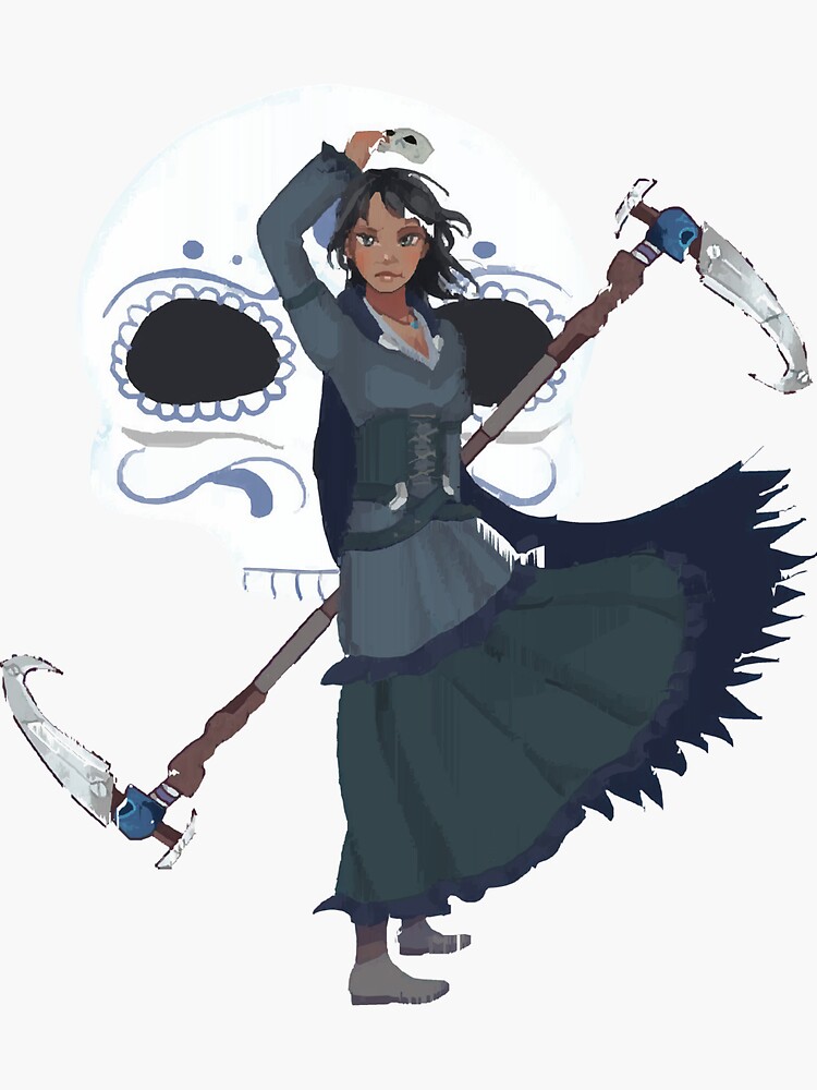 "Maria Calavera - RWBY " Sticker for Sale by Modestia41 | Redbubble