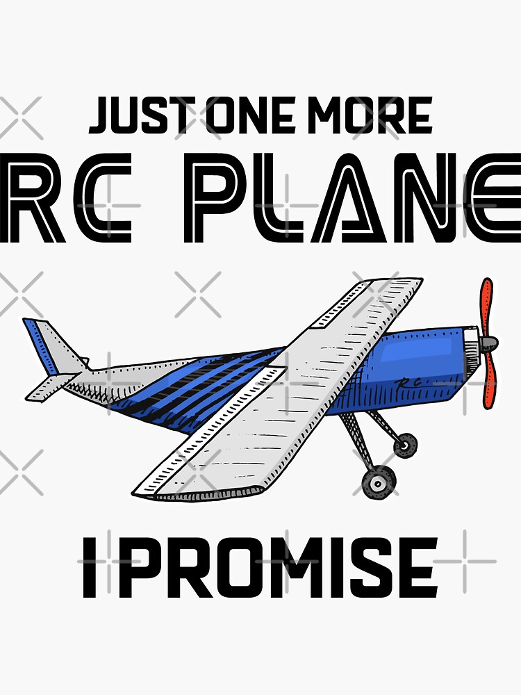 "RC Model Planes Airplane Aircraft Pilot Funny Gift" Sticker for Sale ...