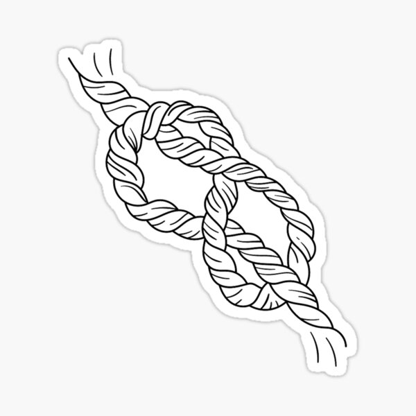 "Aesthetic rope knot" Sticker for Sale by Kristellabeauty | Redbubble