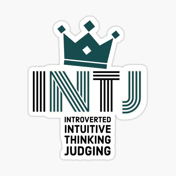 "INTJ - Typography Design 6" Sticker for Sale by art-by-shadab | Redbubble