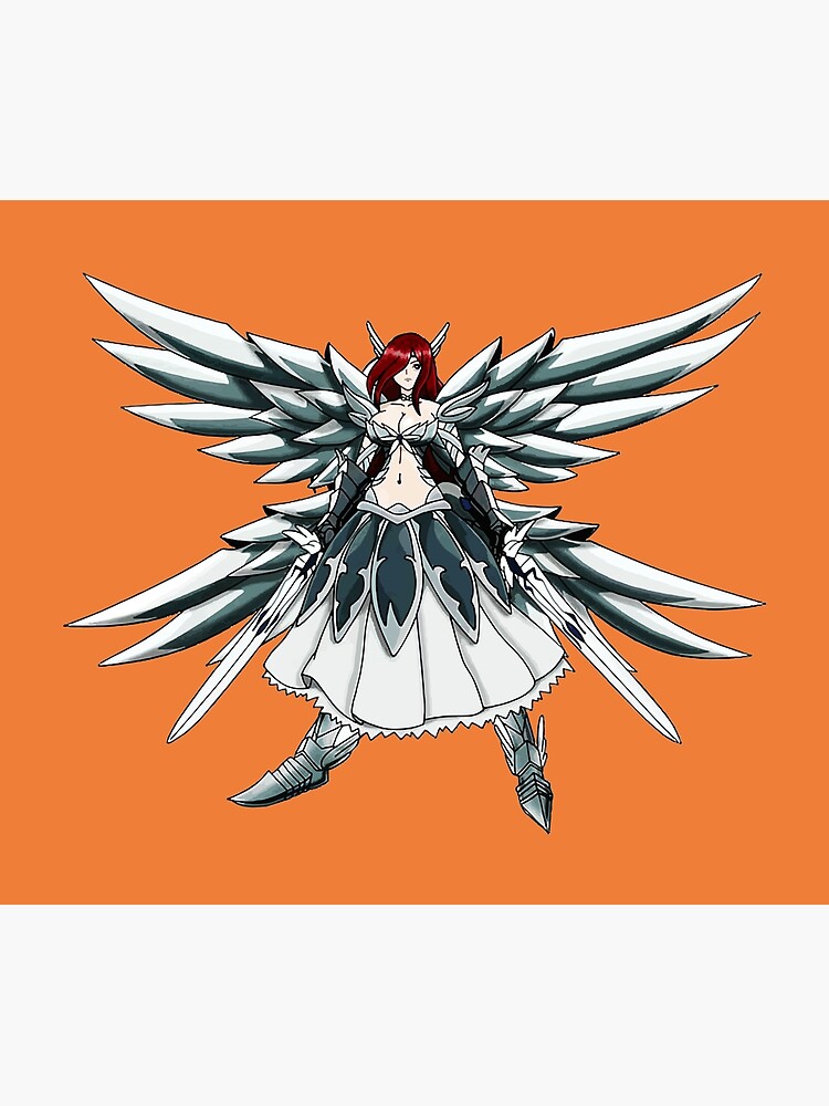 "Erza Scarlet body armor" Throw Blanket by randybarring | Redbubble