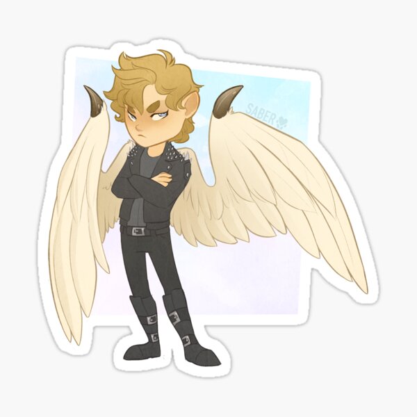 "Angel Chibi" Sticker for Sale by Saber-Coon | Redbubble