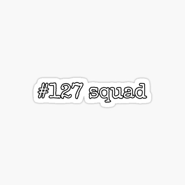 "NCT, 127 Squad, NCT 127" Sticker for Sale by kyramiller106 | Redbubble