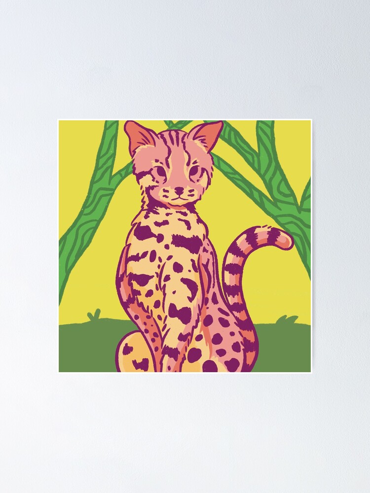 "Track the Trace - Leopard Cat" Poster by Leona1989 | Redbubble