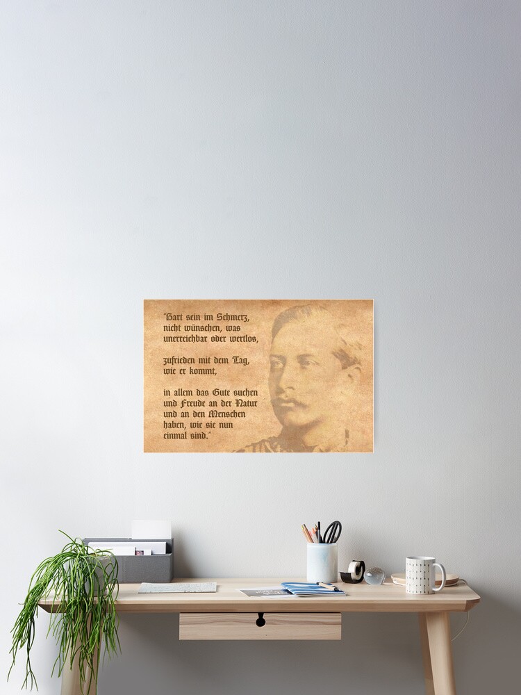 "Kaiser Wilhelm II quote 1904" Poster by Mapeti | Redbubble