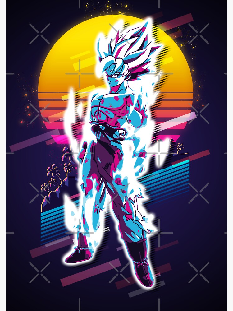 "DB - Goku Super Saiyan *80s retro*" Sticker for Sale by MyRetroArt ...