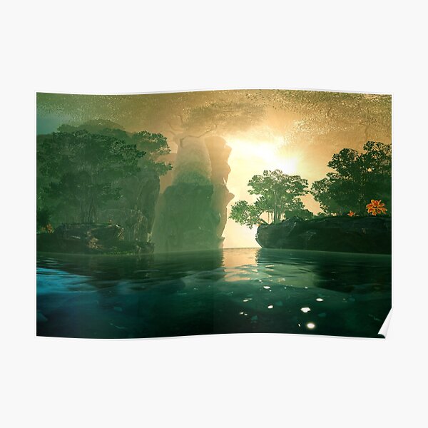 "Satisfactory Game - Landscape" Poster by CornerDoorStore | Redbubble