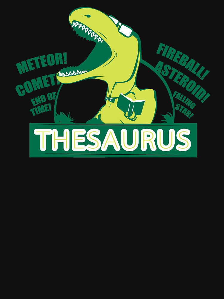 "Thesaurus" T-shirt by BurKhart | Redbubble | thesaurus t-shirts ...