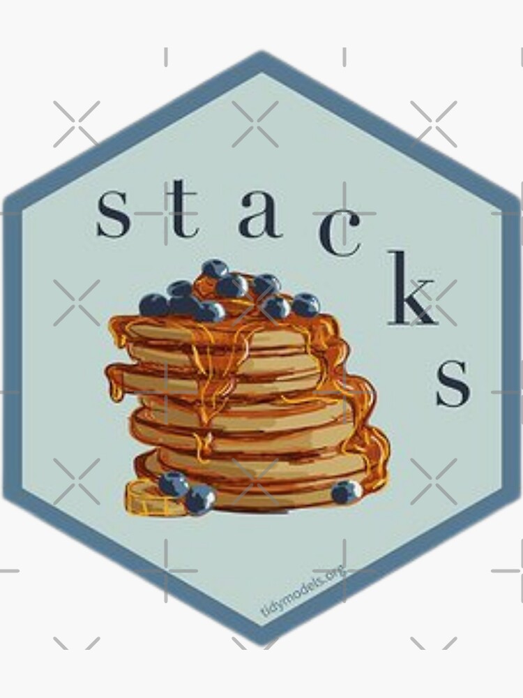 "Tidymodels Stacks R" Sticker by Birdhead | Redbubble