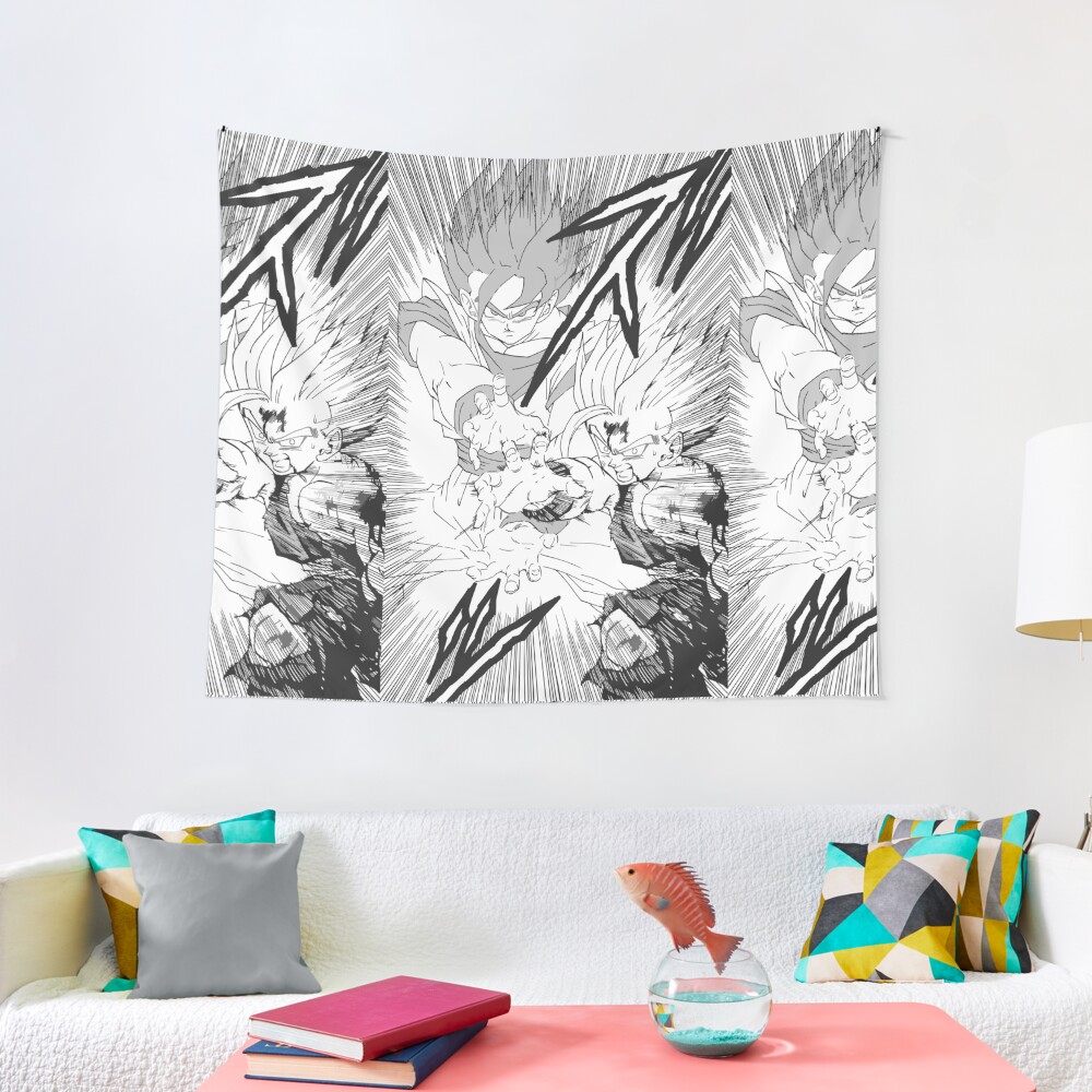 "Dragon Ball Z Father Son Kamehameha Goku and Gohan Manga Panel ...