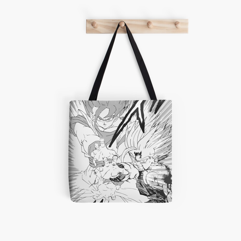 "Dragon Ball Z Father Son Kamehameha Goku and Gohan Manga Panel" Tote ...