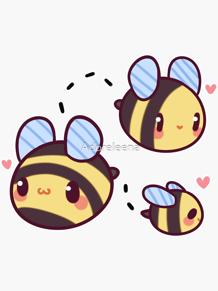 "lets bee friends!" Sticker by Adoreleena | Redbubble