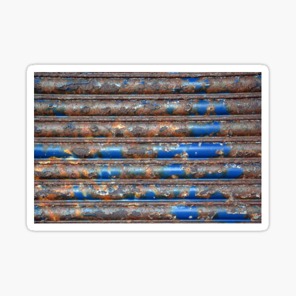 "Rusty roll-down shutter" Sticker by akoene232 | Redbubble