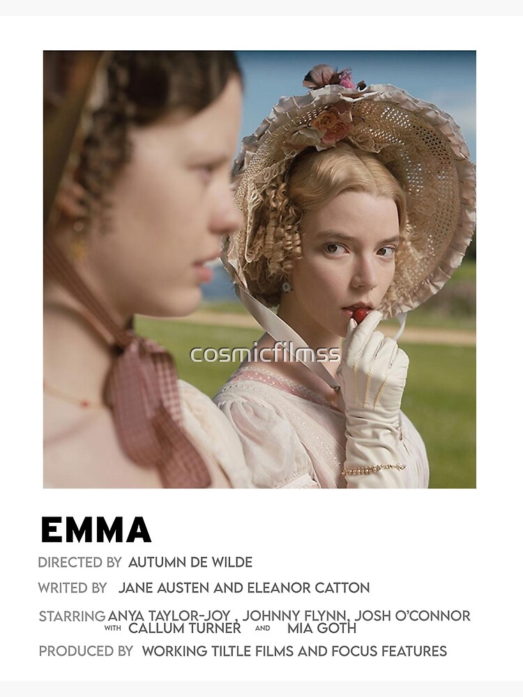 "Emma Minimalist Poster" Poster by julietagz | Redbubble