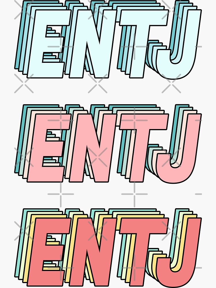"ENTJ" Sticker for Sale by renroku | Redbubble