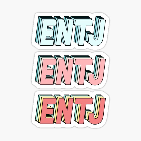 "ENTJ" Sticker for Sale by renroku | Redbubble
