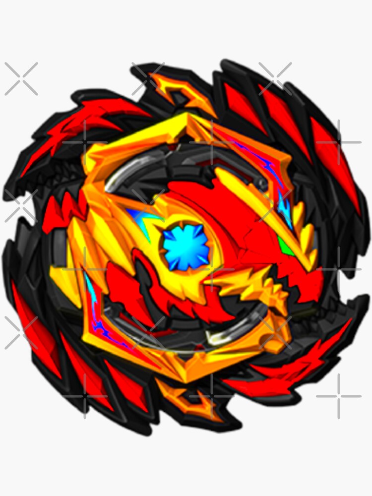 "Beyblade burst " Sticker for Sale by Creations7 | Redbubble