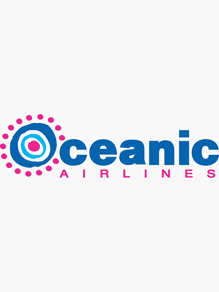 "Oceanic Airlines." Sticker for Sale by Bailess | Redbubble