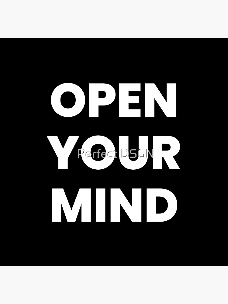 "Open Your Mind" Sticker by perfect-dsgn | Redbubble