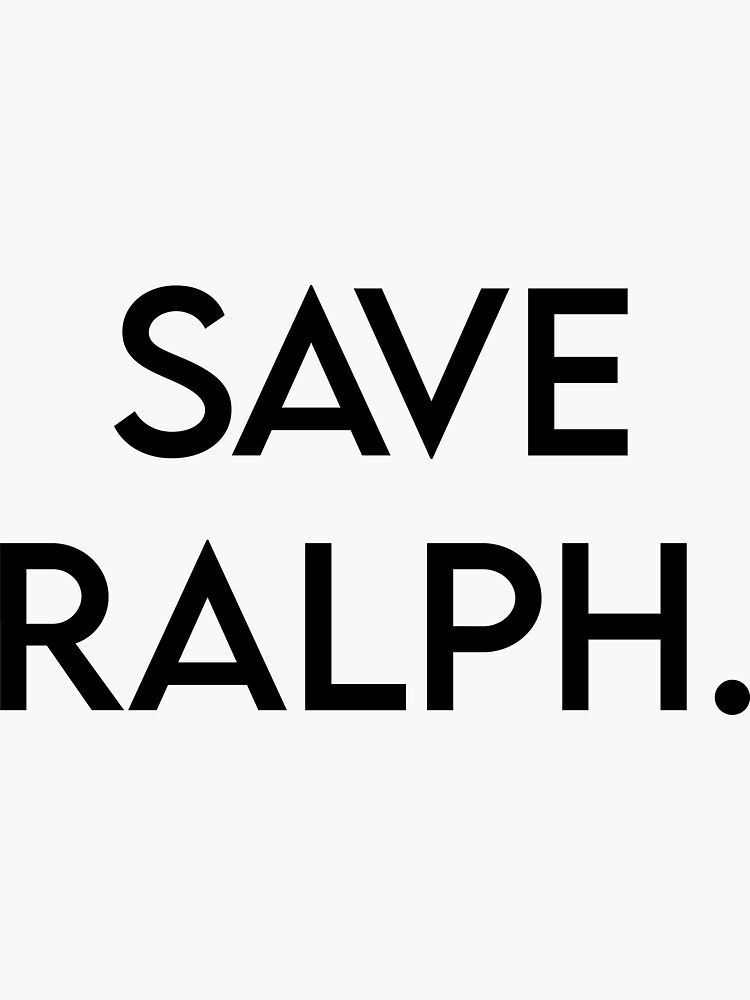 "save ralph rabbit lives mater stop animals crimes" Sticker for Sale by ...